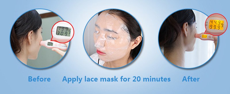 Brighten White Lace Hydrogel Face Mask LCFM01-02